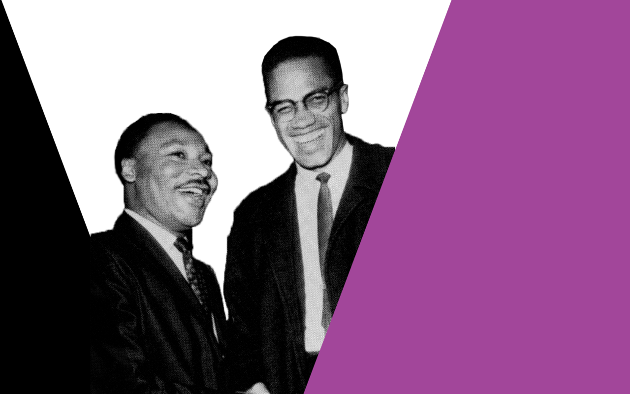 MLK and Malcolm X collage | New Jersey City University